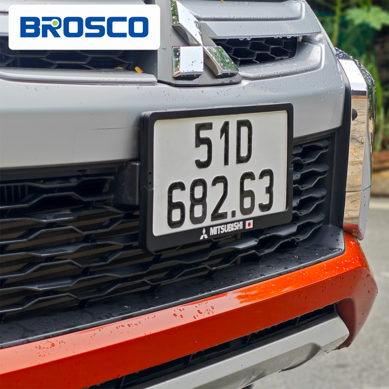Khung bảo vệ biển số ô tô loại ngắn bằng nhựa PP Plastic Brosco ...