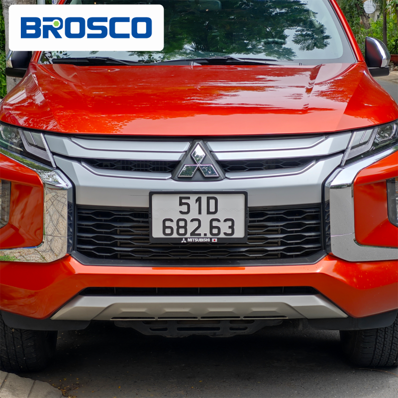 Khung bảo vệ biển số ô tô loại ngắn bằng nhựa PP Plastic Brosco ...